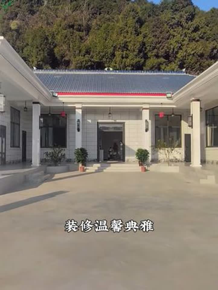 中国最漂亮的房子,一层三合院,有全套图纸 #农村自建房 #别墅设计 #家...