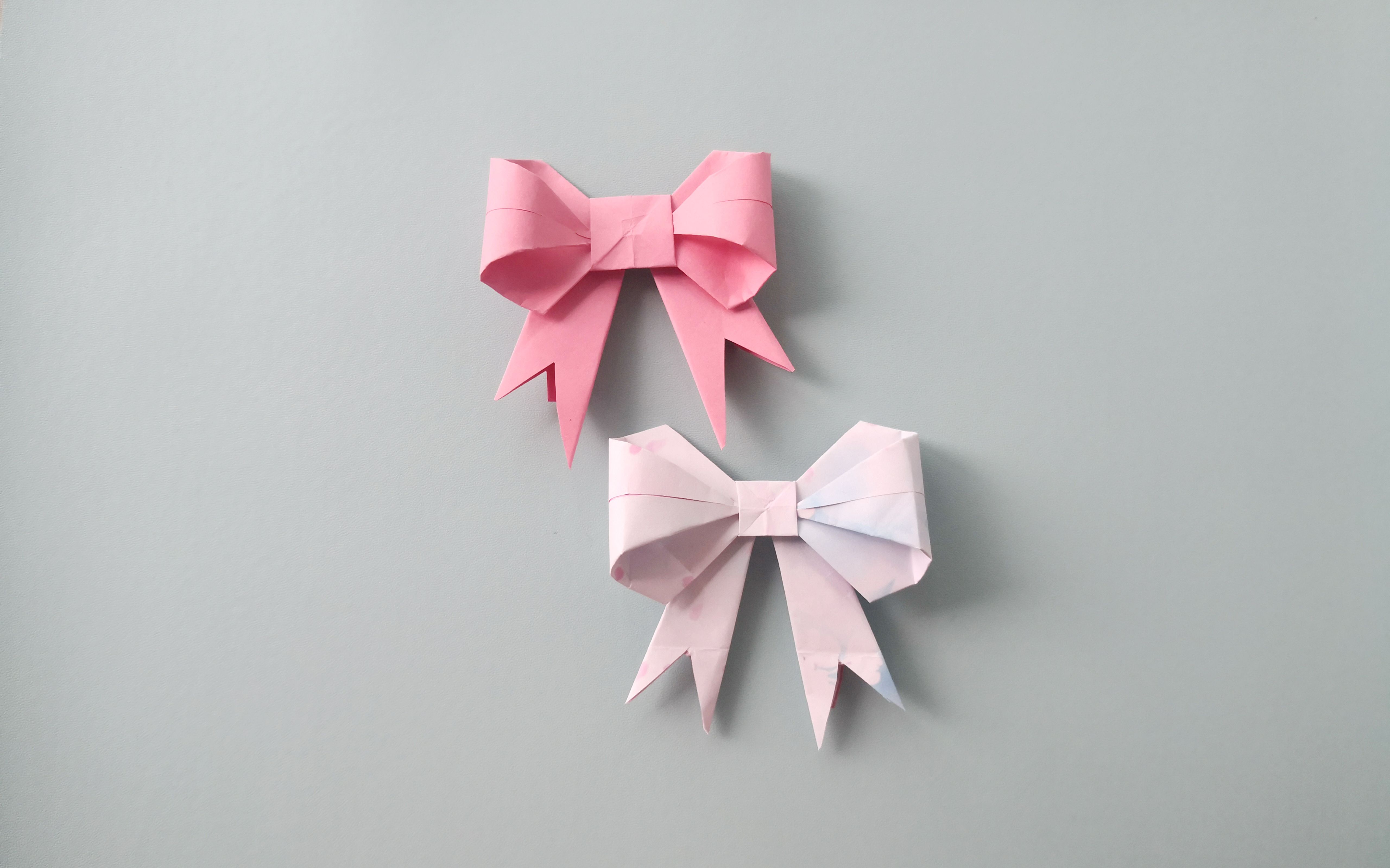 折纸蝴蝶结的折法,简单易学