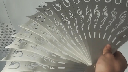 自制十寸不锈钢扇子 隐藏限位 开合丝滑