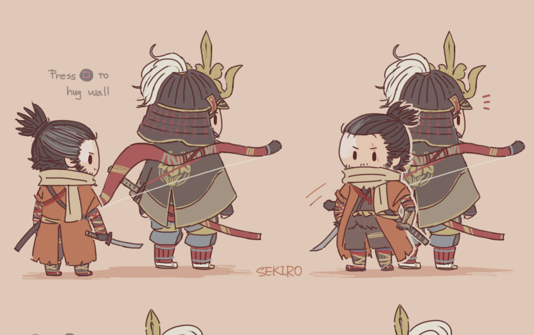 【只狼】动作电影级别的激烈战斗!双难 无UI 计算流 狼VS苇名 弦一郎