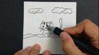 简笔画,小猫的画法,简单易学,一起试一试吧。