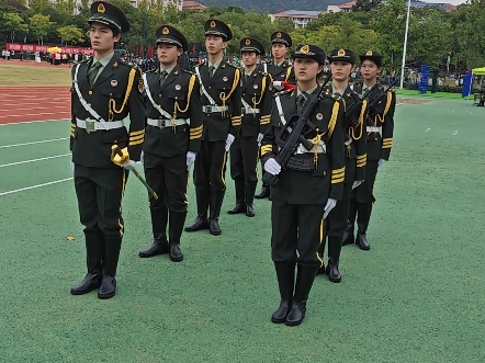 浙农林运动会-国旗护卫队