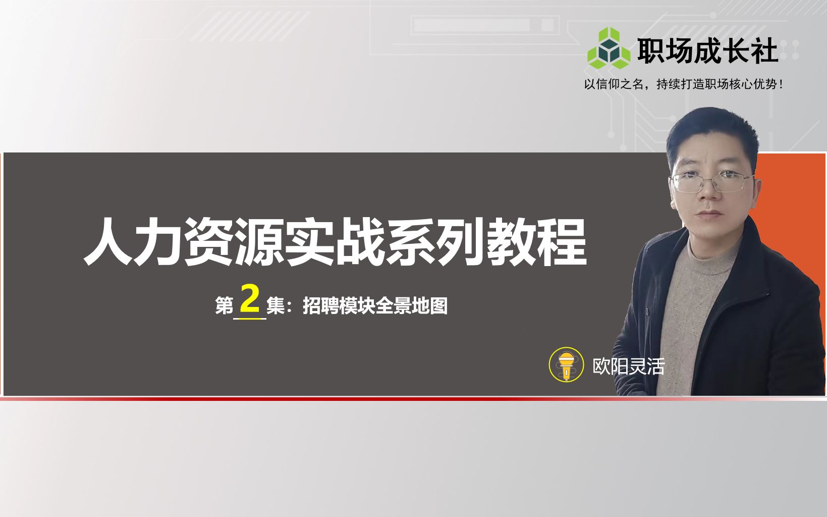 人力资源实战系列教程-第2集:招聘模块全景地图