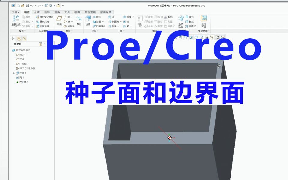 Proe/Creo教程-种子面和边界面