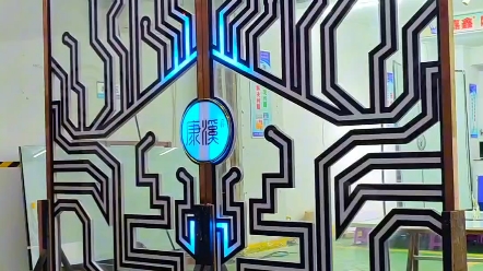 惠州科技传送门,展厅电动感应门#智能科技门 #掌纹自动门