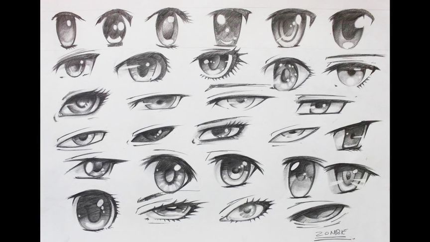 【手绘】画动漫人物的眼睛,29种方法