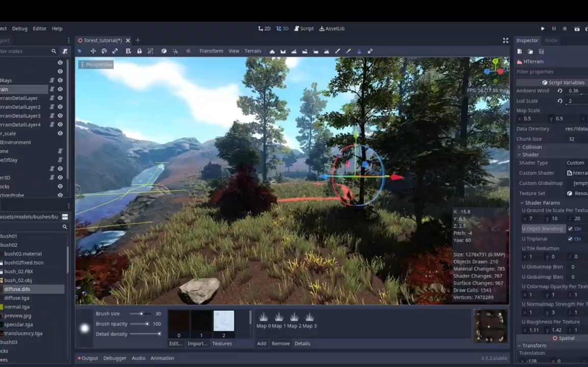 [转载] Godot 3.3 创建森林教程