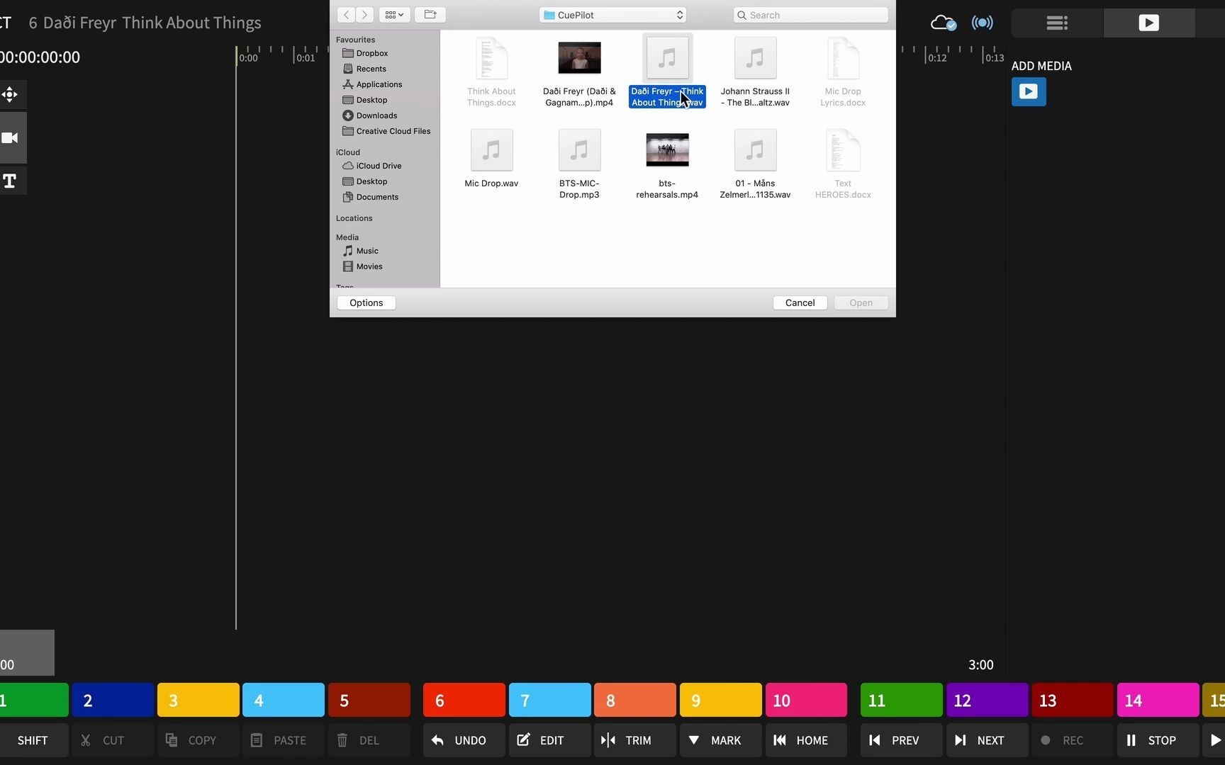 Tutorial 02 -CuePilot 6 教程02-增加媒体和歌词轨道 Adding Media Lyrics