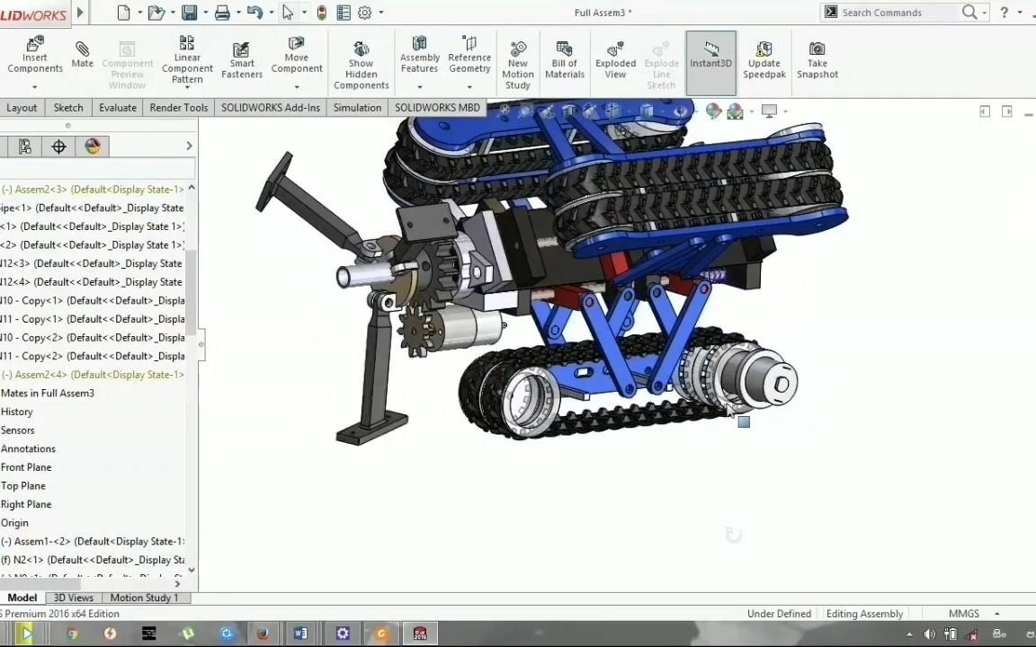 履带式管道清洁和缺陷检测机器人