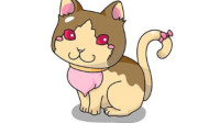 可爱的小猫咪儿童卡通简笔画