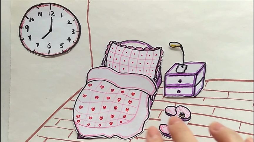 简笔画,卧室绘画完成,复杂的事情简单化,简单的绘画美丽化!