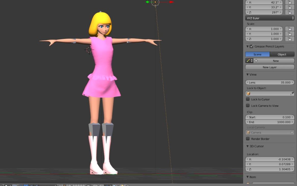 [傅老師/Blender教學] [6/19] 新教材規劃: 二次元人物建模(3倍速撥放)