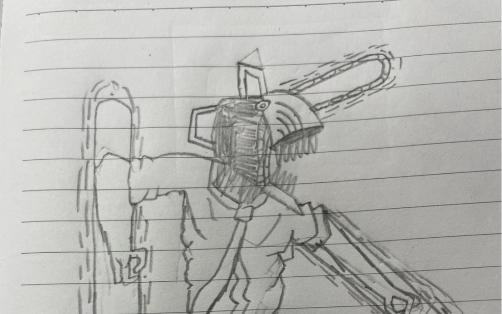 电锯人绘画教程