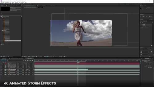 闪电烟雾这么来用素材简单ae
