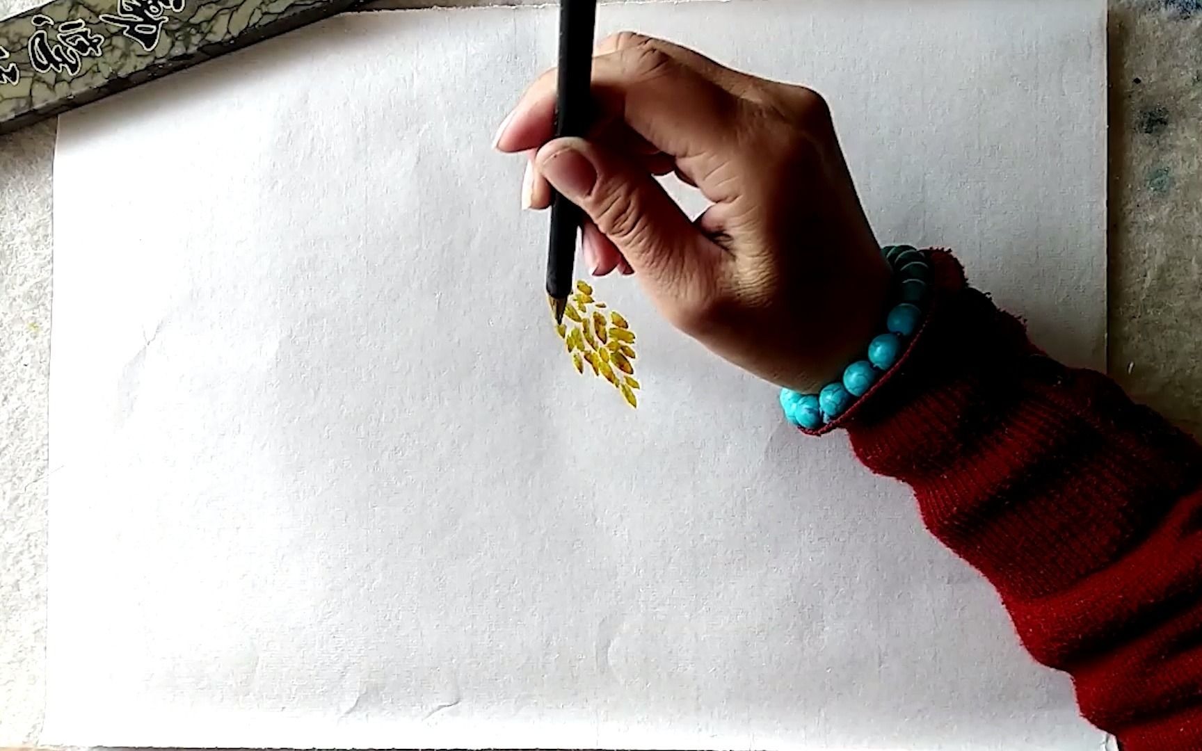 袁隆平杂交水稻,写意画杂交水稻技法示范