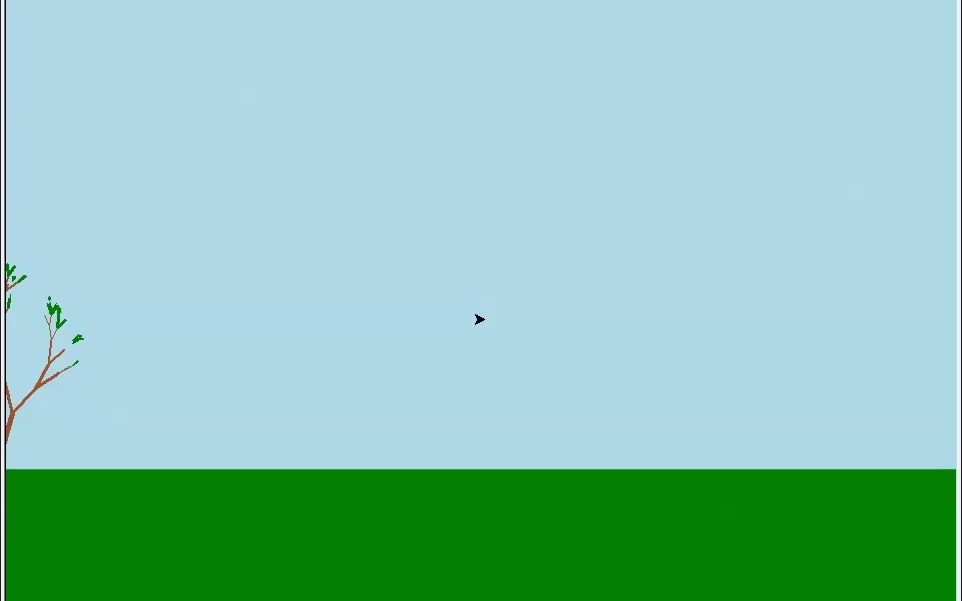 python的turtle模块画春天