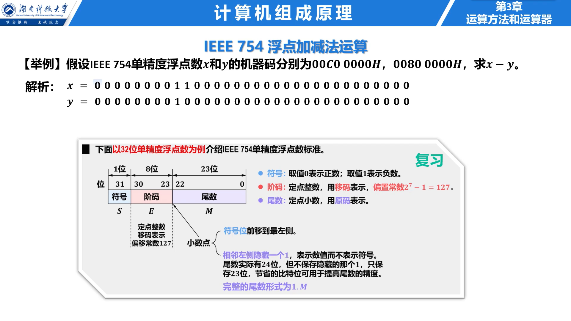3-5-2 浮点运算 —— IEEE 754 浮点加减法运算(无字幕版)