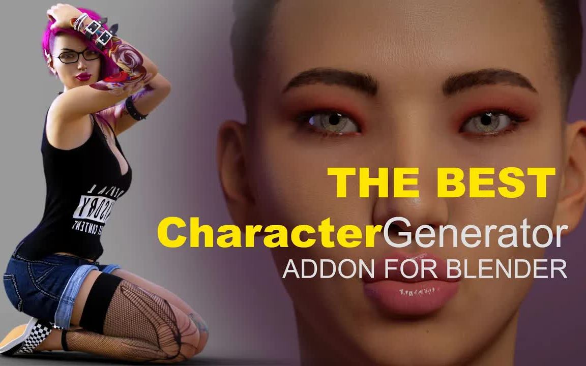 iBlender中文版插件 Human Generator 最好的角色人物创建工具 ...