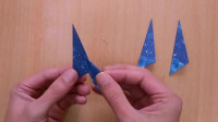 手工折纸,折一个星空之矛,好玩的折纸
