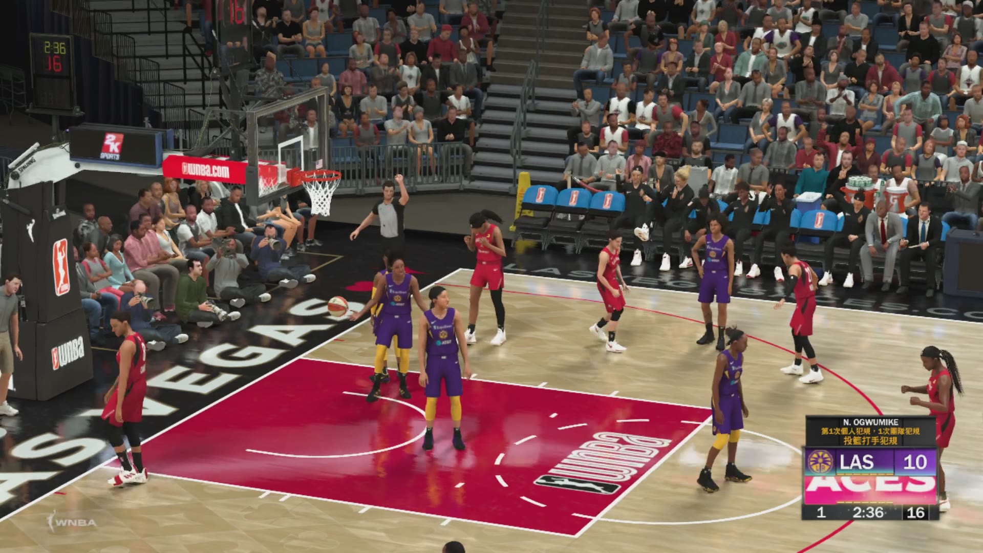NBA 2K20 Switch版 WNBA比赛