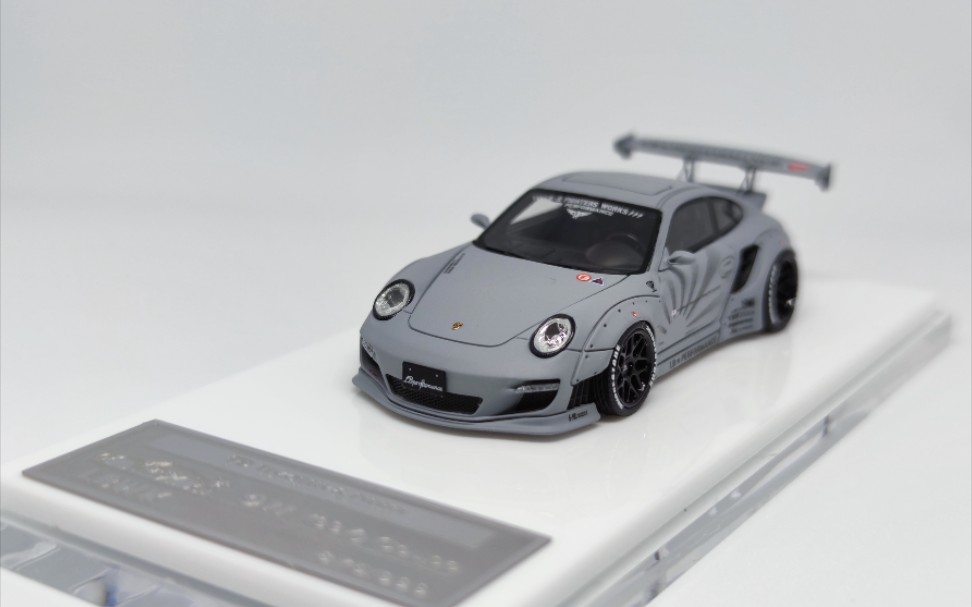 【开箱】TP 1:64 保时捷997 lbwk 汽车模型 车模