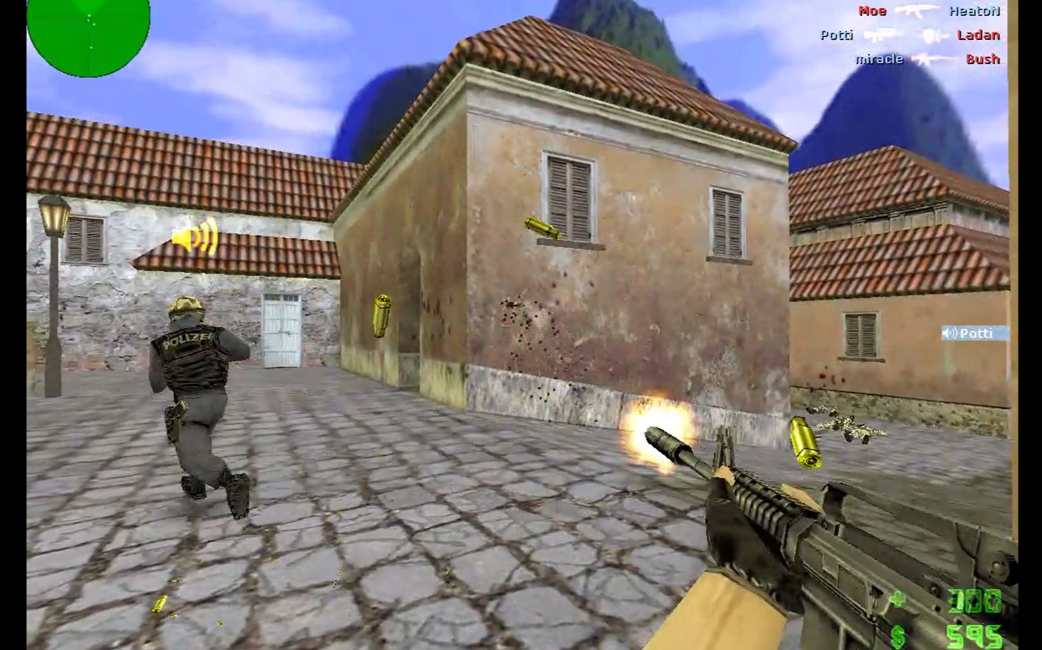 CS1.6个人主视角 inferno M4的发挥 扫射压枪 远距离点射