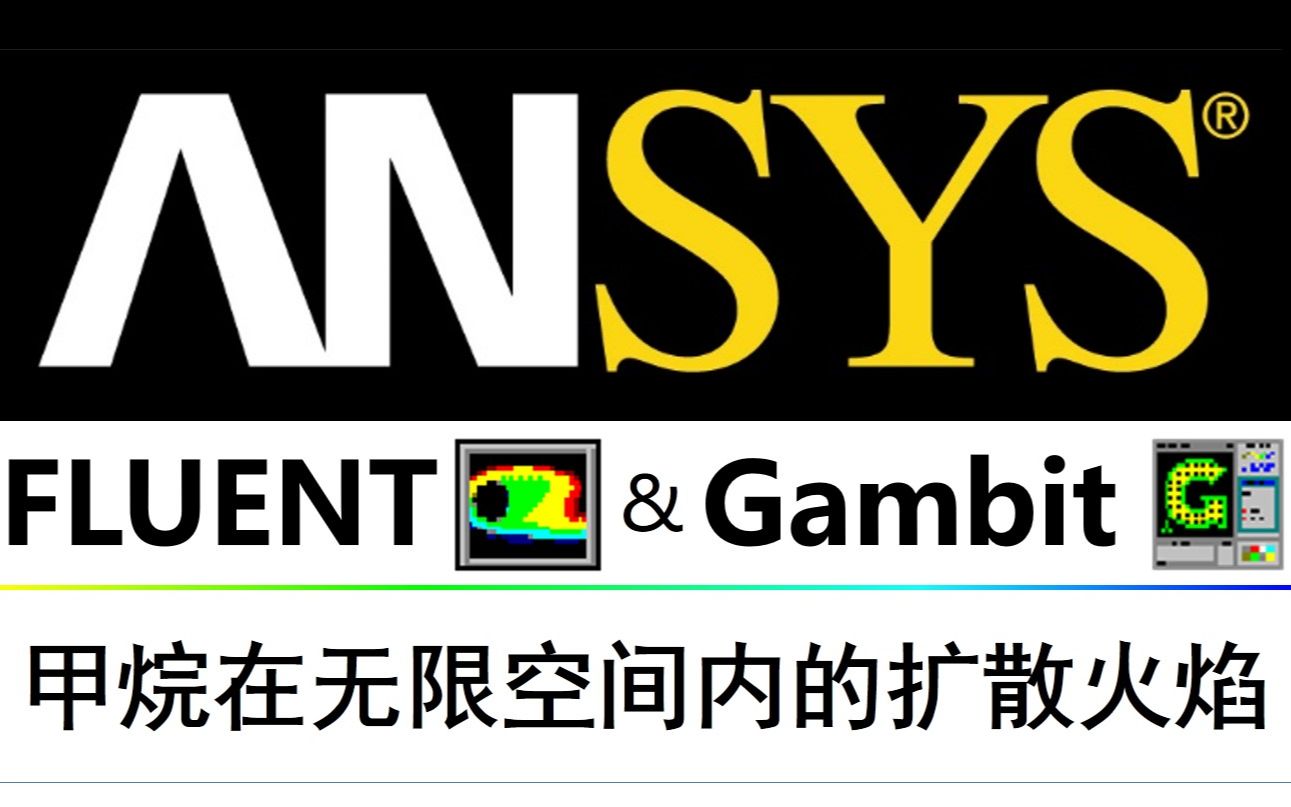 计算甲烷在无限空间内三维自由射流的扩散火焰 (Gambit划分网格、...