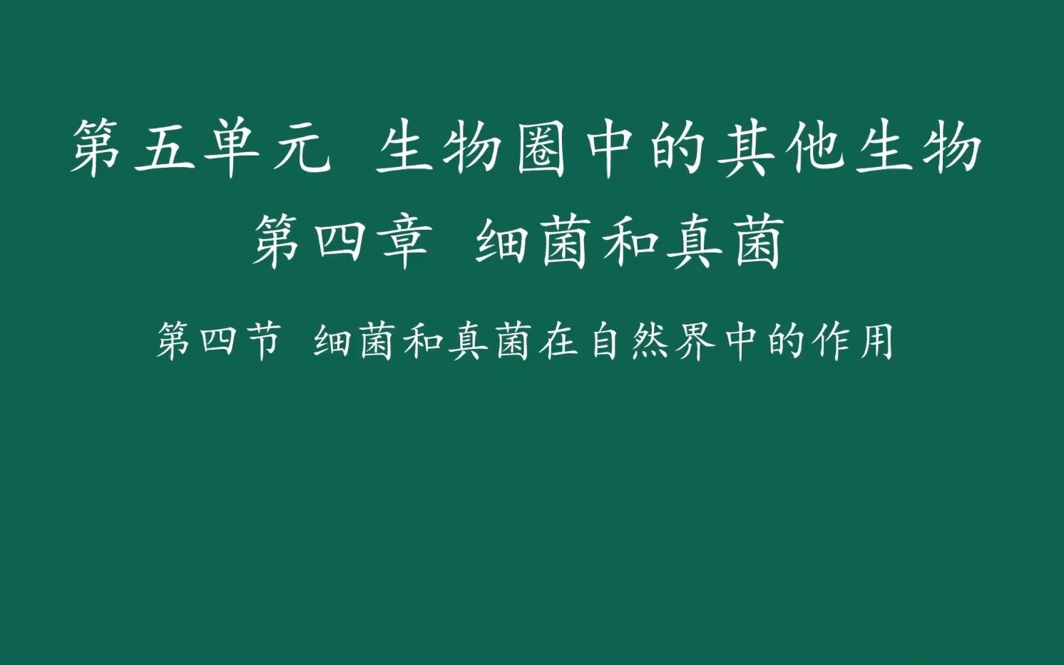 29.细菌和真菌在自然界中的作用