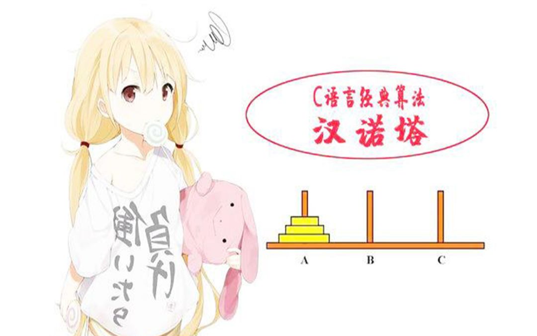 一袋米扛几楼?C语言经典算法之汉诺塔实现