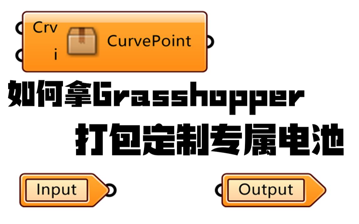 Grasshopper丨如何用GH打包制作自己的专属电池