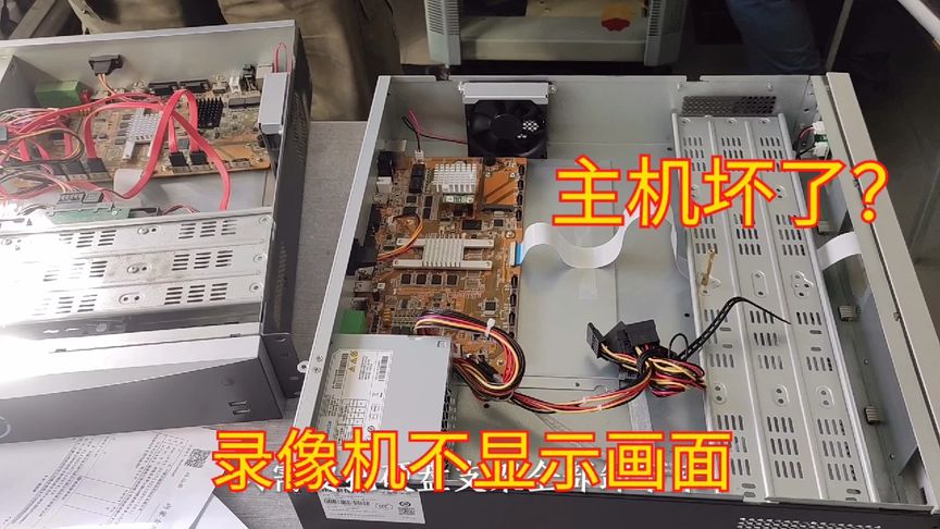 录像机远程监控图像都正常,本地显示器不显示!这是怎么回事?