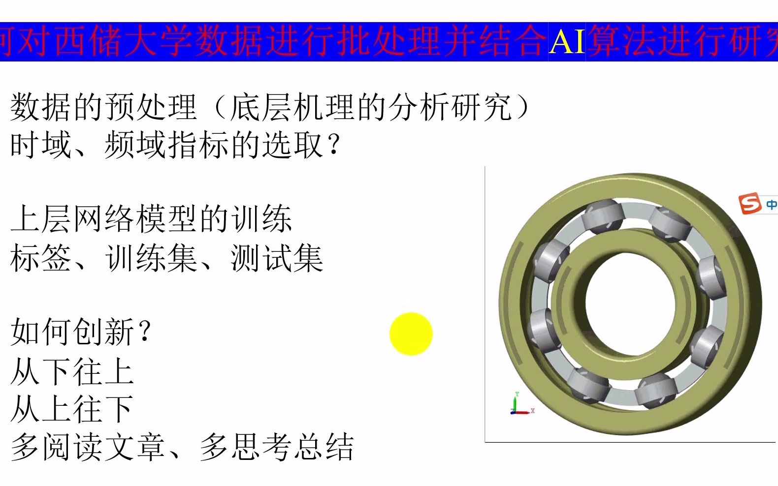 基于西储大学数据的滚动轴承故障分类研究初讨论