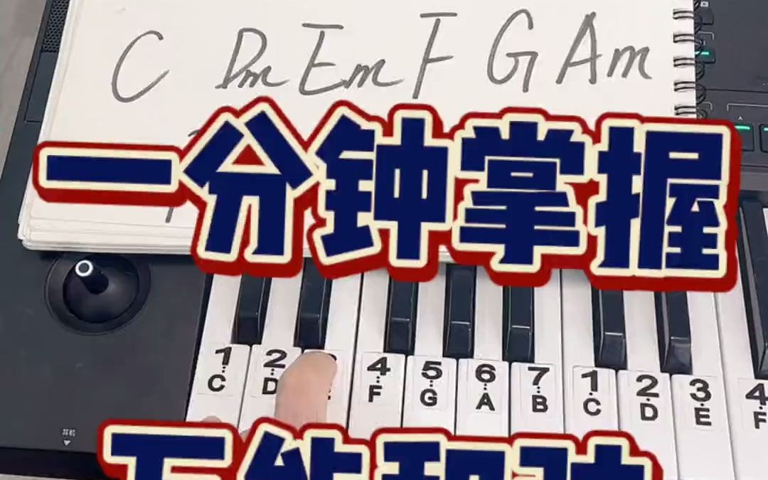 万能和弦应该怎么使用?#电子琴教学入门零基础