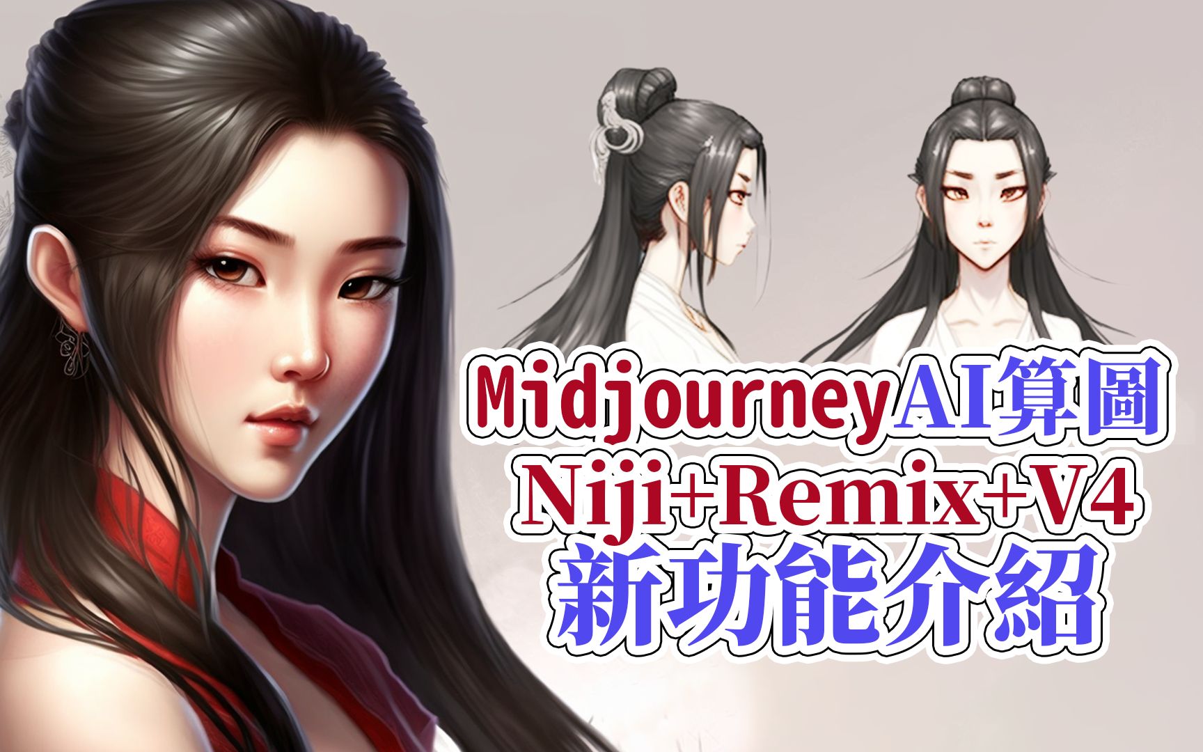 【Midjourney AI画图教学05】Nijijourney漫画风+Remix混图+MJv4新...