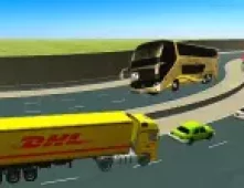 我是大卡车司机 超长大货车闯关游戏精彩视频表演 儿童挖掘机动画片...