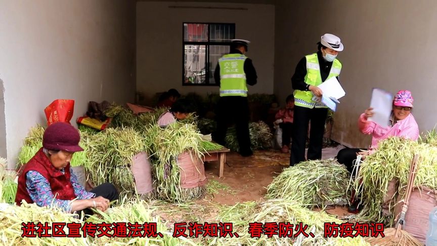 进社区宣传交通法规、反诈、防火、防疫知识 #安全 #宣传正能量