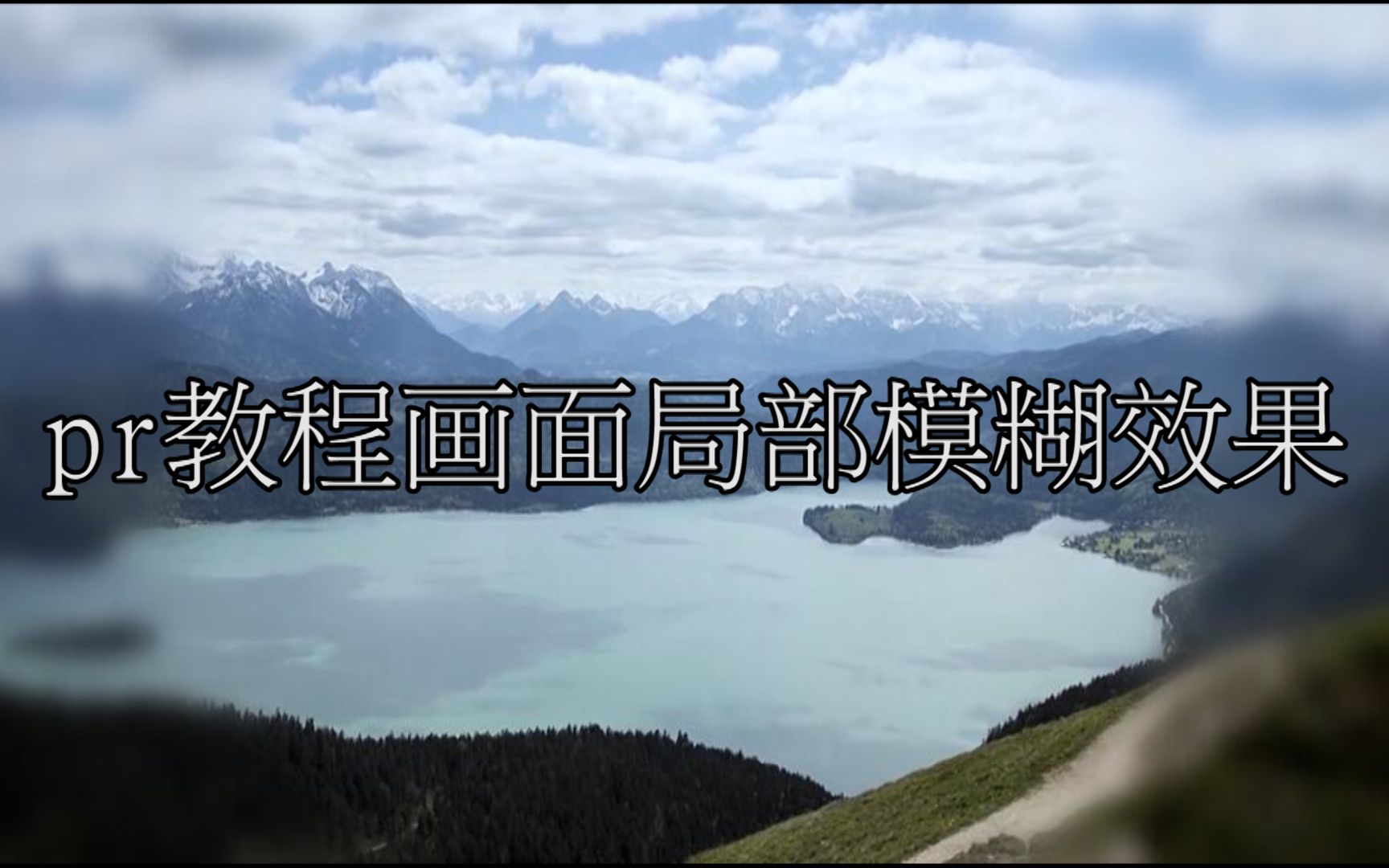 {pr教程}视频画面局部模糊效果