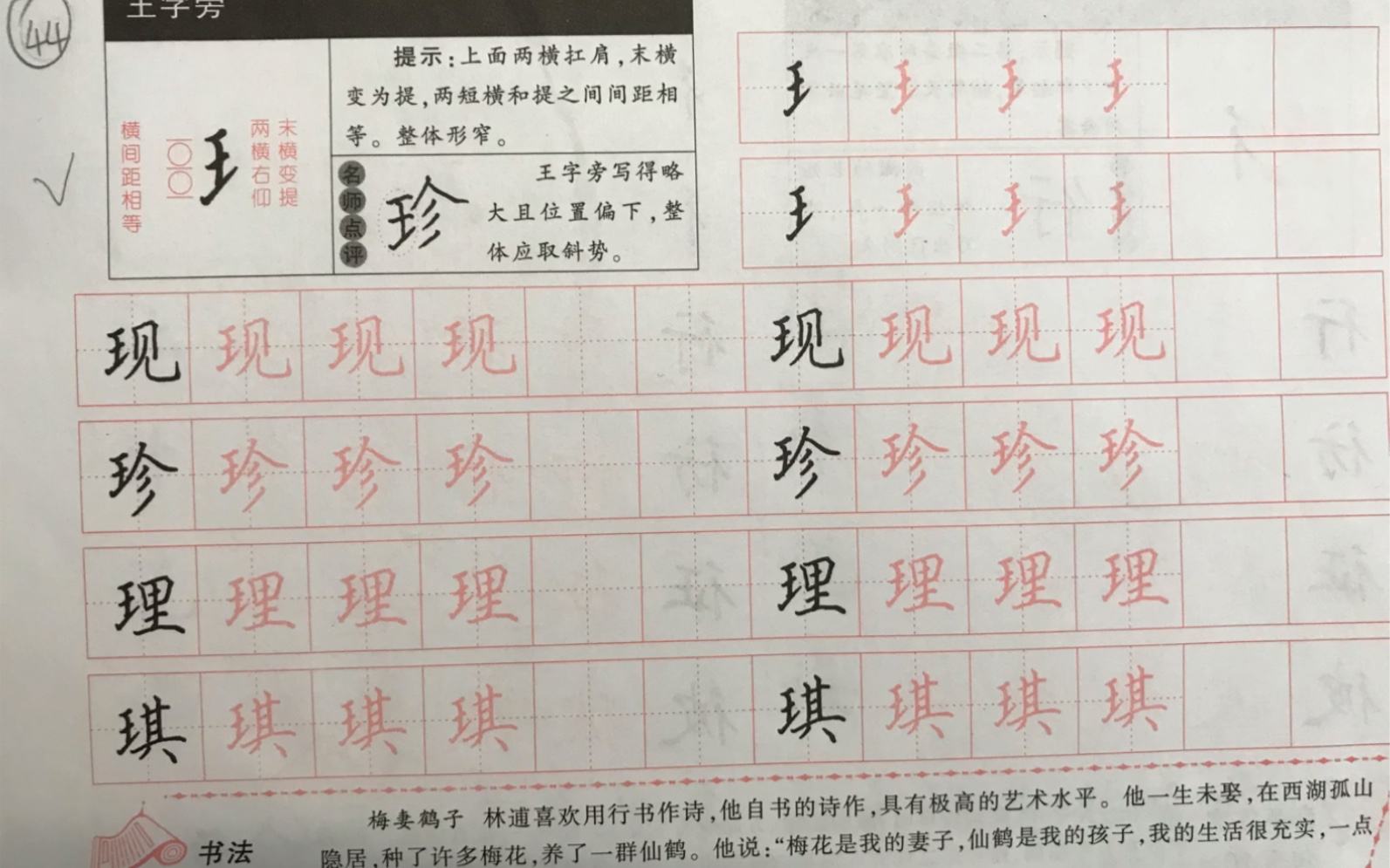 11 王字旁的写法(硬笔书法)