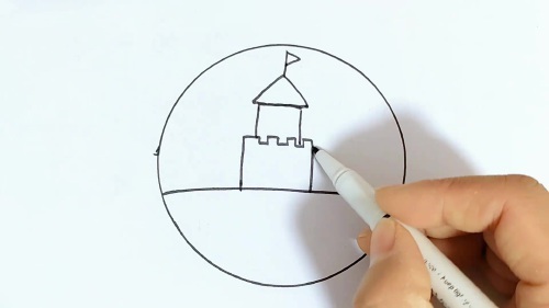 城堡怎么画?城堡简笔画,房子创意简笔画,儿童画,少儿创意美术