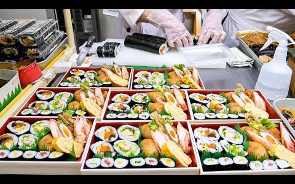 【日本美食】荞麦面店分量满分的便当,怒涛的便当高峰时刻!