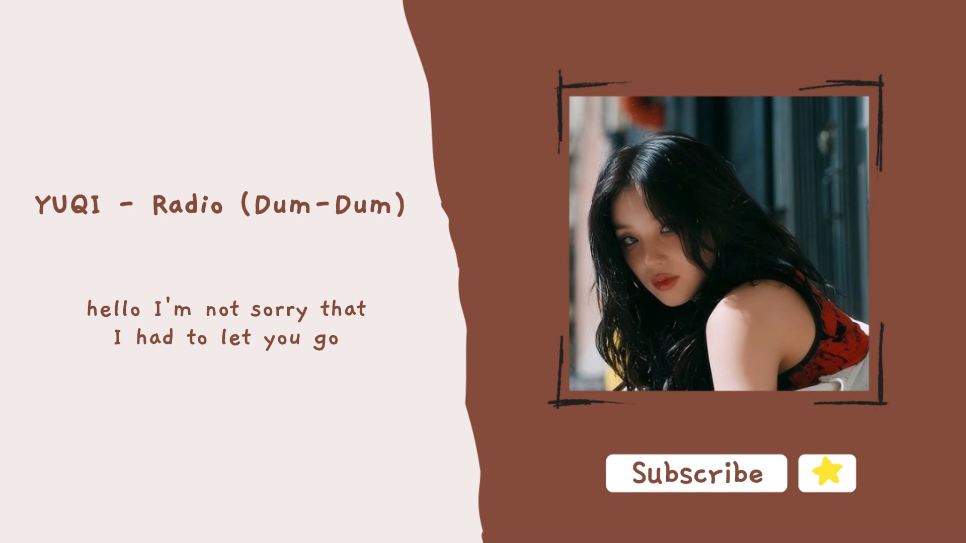 歌单分享 YUQI 宋雨琦 - Radio (Dum-Dum) lyrics 动态歌词 1 HOUR 1小时