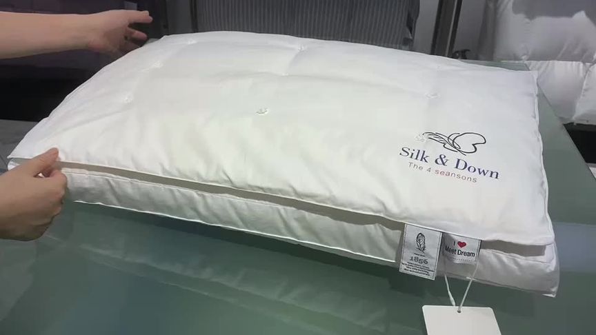 丝前.享后 蚕丝羽绒枕 丝滑入眠