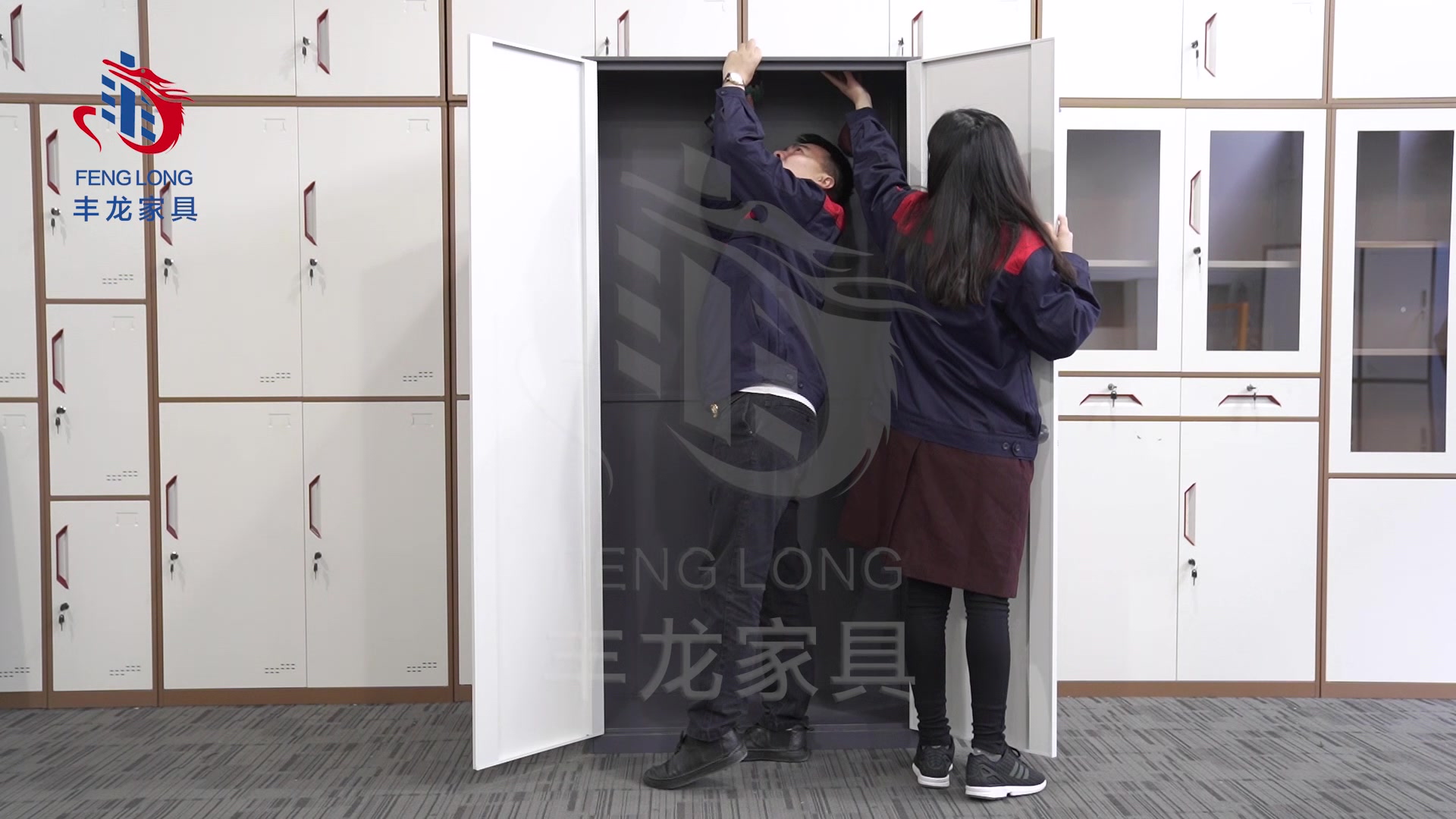 资料档案文件柜组装教程安装技巧原创高清视频,丰龙至雅系列文件柜