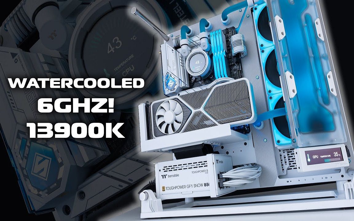 13900K太牛了! 曜越P3 PRO蓝白主题装机以及跑分【GGF Events】