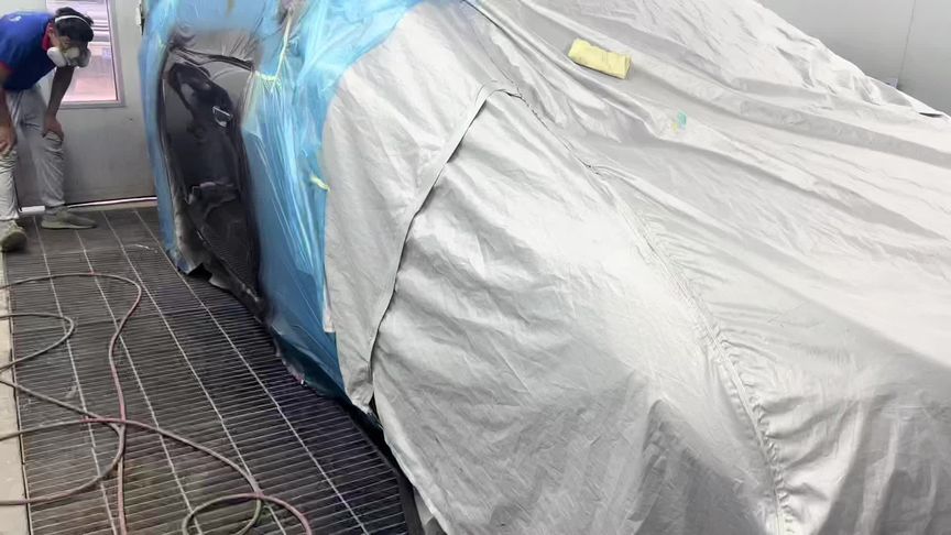 199喷漆烤漆都没有人来做,是因为我的技术不好