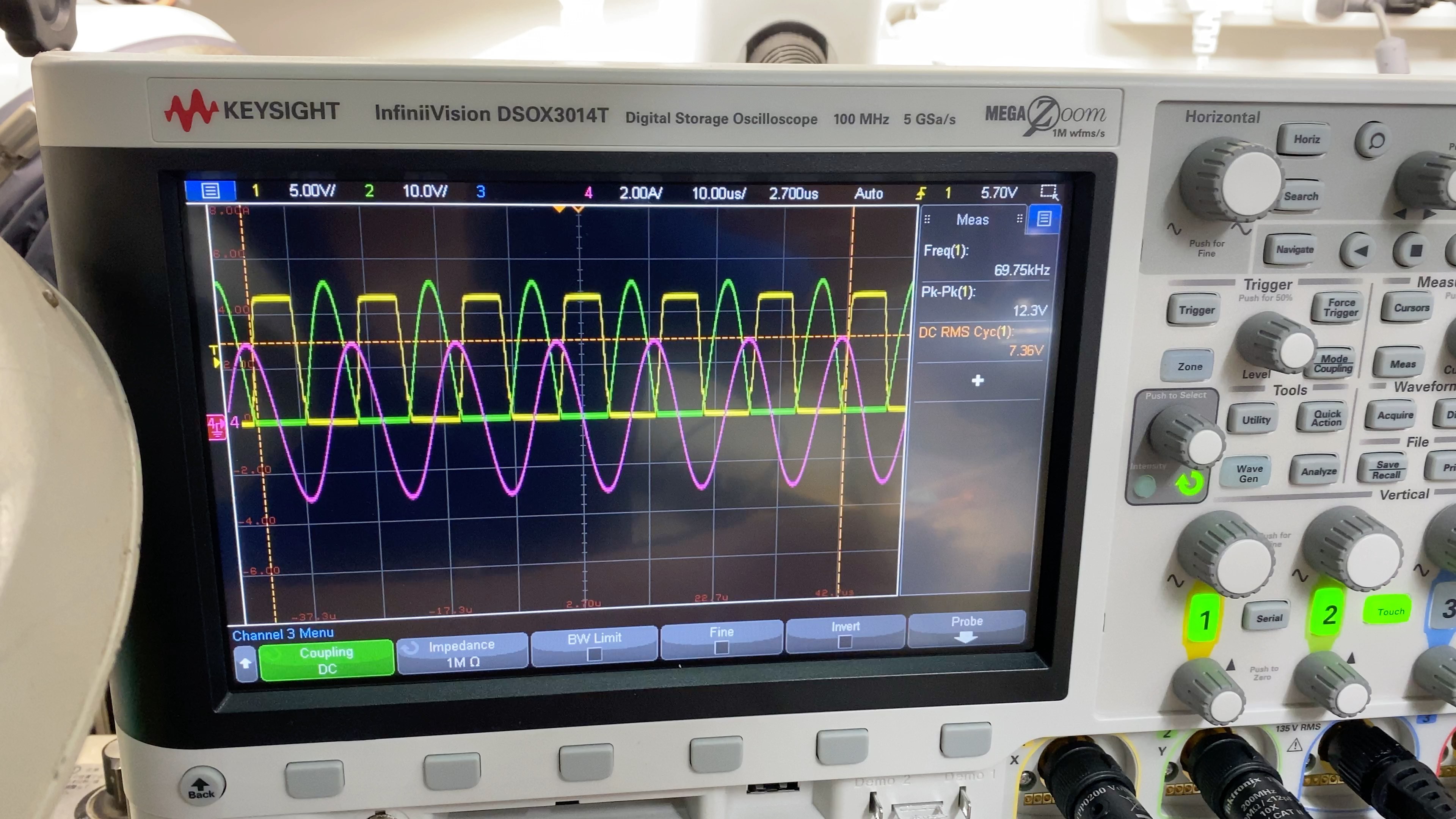 测试改进型ZVS波形
