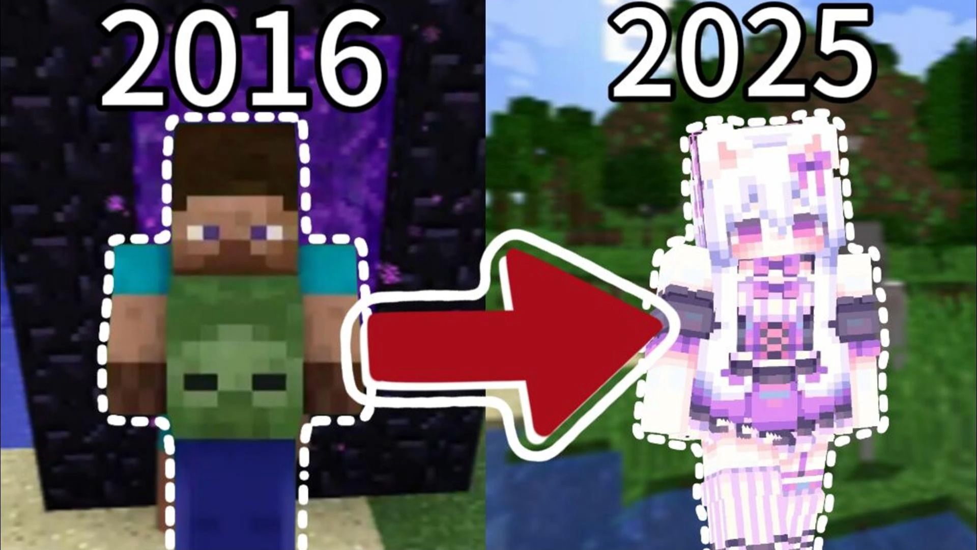 【Minecraft/我的世界】UP主博主视频风格进化史,从一开始的优质视频...