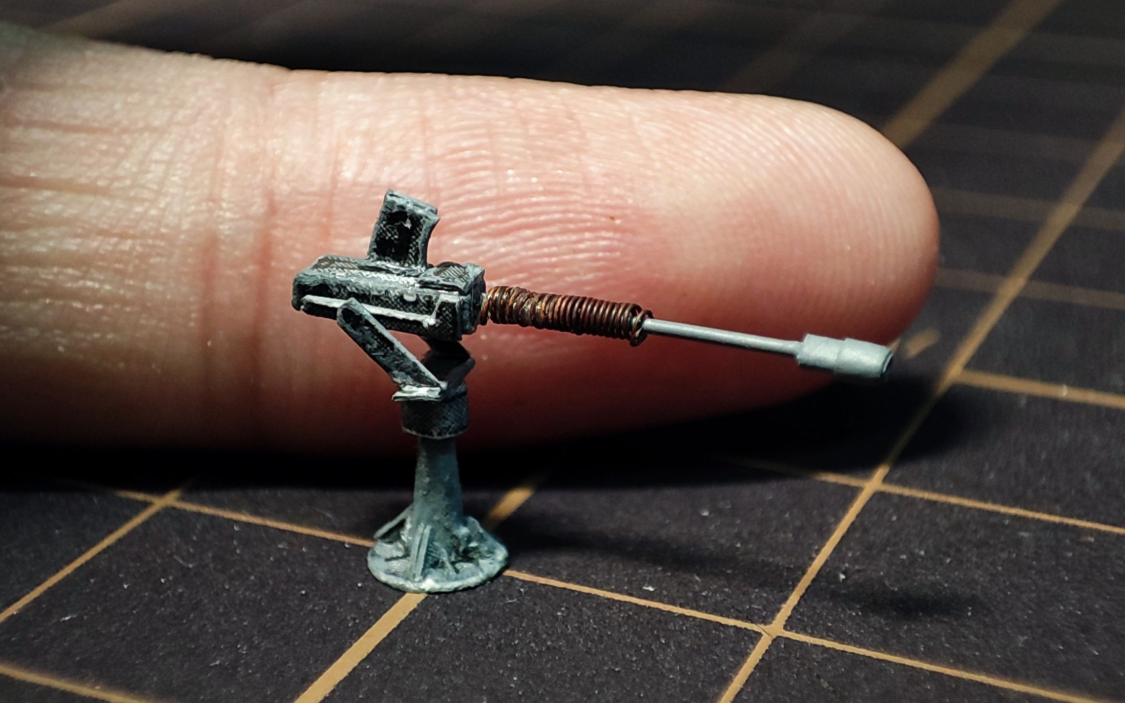 扶桑纸模制作过程13(单管九六式25 mm高射炮)