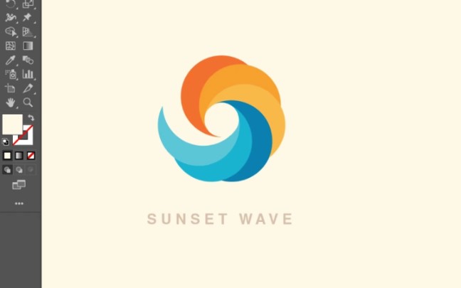 【logo设计教程】螺旋状logo怎么做的呢?