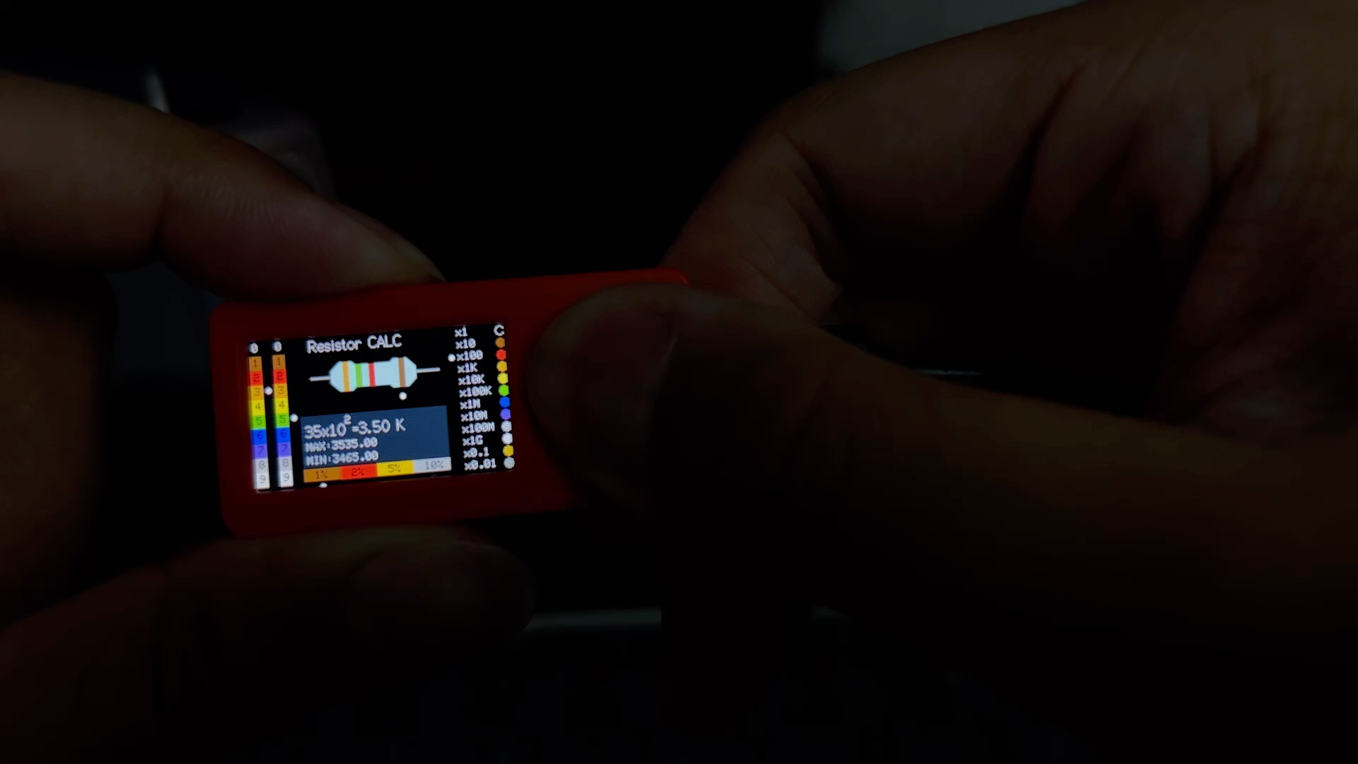M5StickC Plus 色环电阻计算器